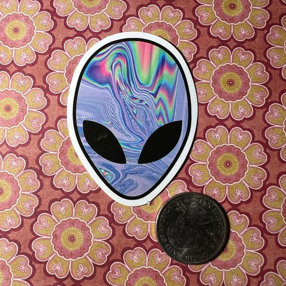 Hand Crafted | Design | Alien Et Ebe Retro Vintage Groovy Metallic ...